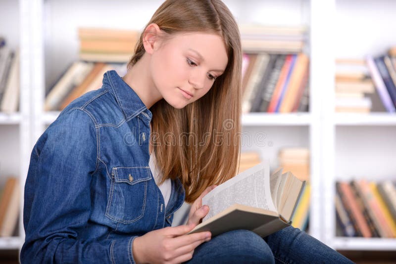 Library stock photo. Image of bookshelf, desk, modern - 39917506