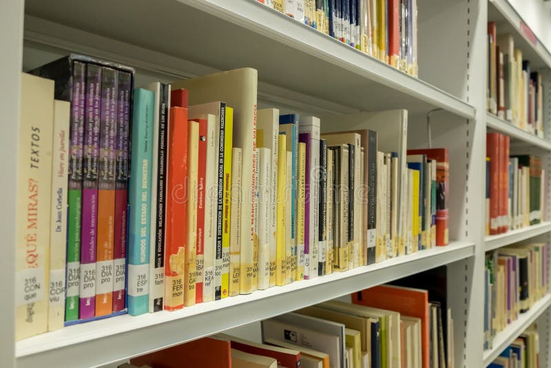 Library, Public Library, Shelving, Bookcase Stock Photo - Image of ...