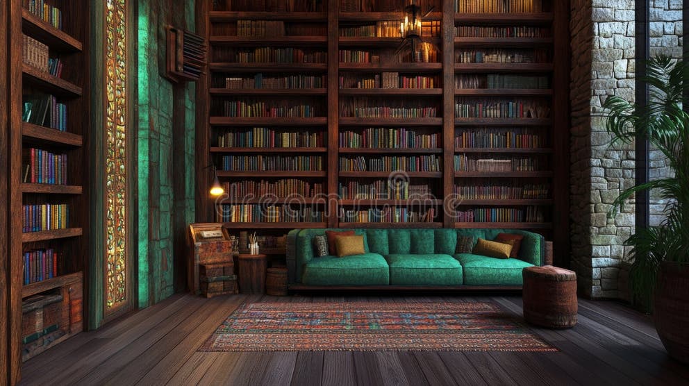 The Library S Interior Showcases Sleek E-reader Docking Stations and a ...