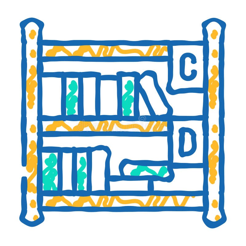 Library School Icon Doodle Illustration Stock Illustration ...