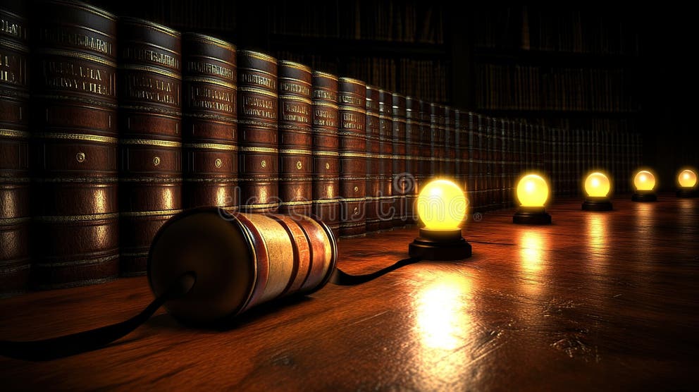 Library, Scroll, Lights, Research, Books, Table, Dark, Knowledge ...