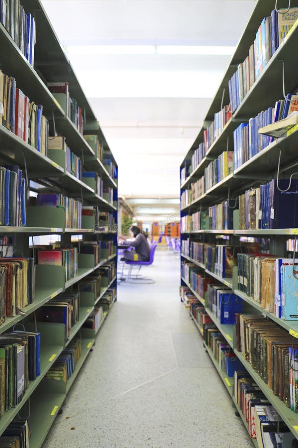 Modern library interior stock photo. Image of knowledge - 32267474
