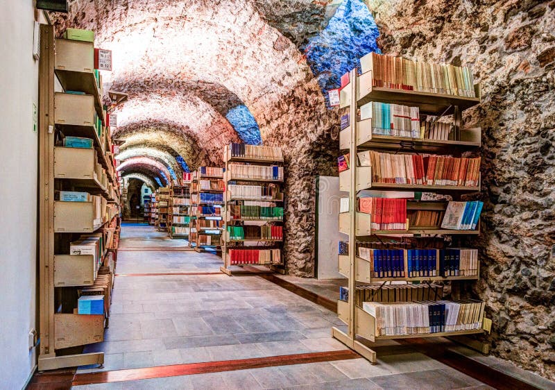 Library Setting with Books and Reading Material. Editorial Image ...