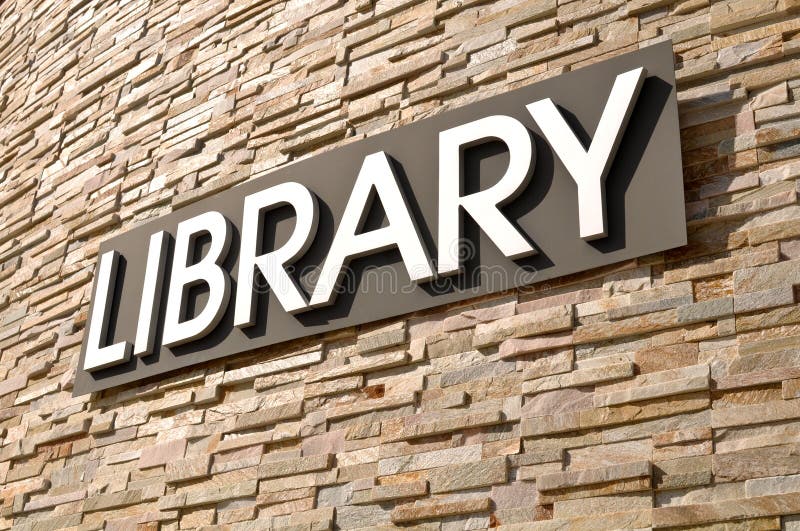 Library Sign stock photo. Image of library, wisdom, reading - 8035592