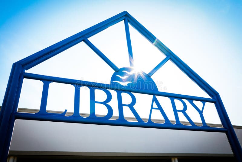 Library Sign stock photo. Image of books, brick, learn - 23196036