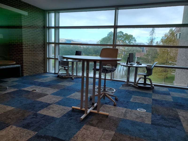 Library Sitting Area Large Window Editorial Stock Photo - Image of ...