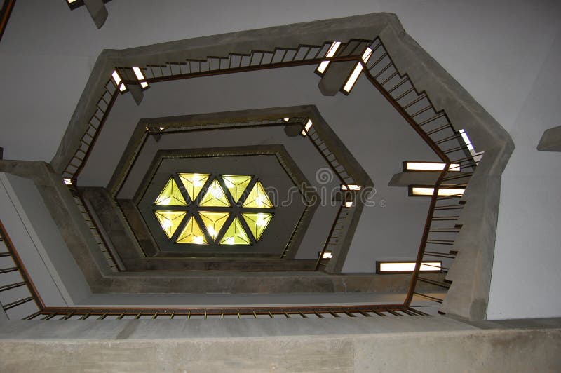 Library Staircase, Geometric Image Stock Image - Image of stairs ...