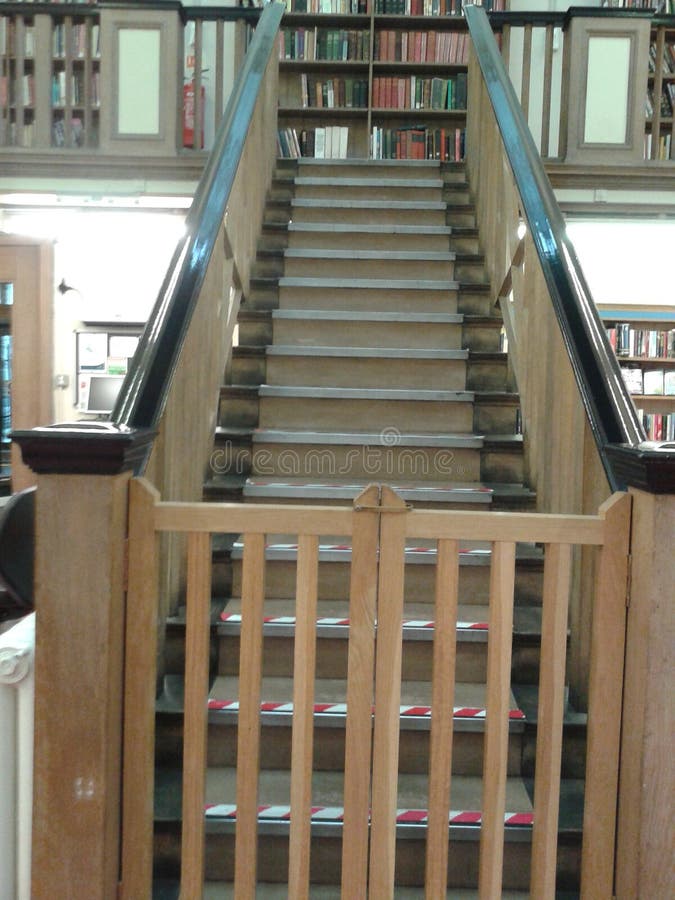 Library Staircase, Geometric Image Stock Image - Image of illinois ...