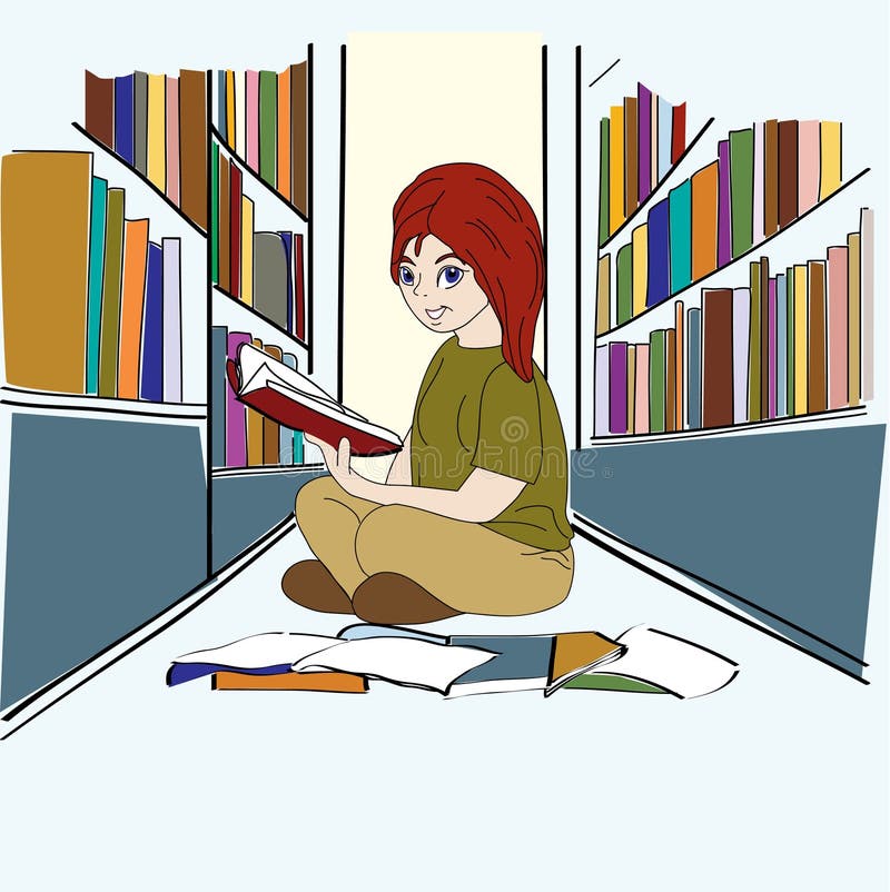 Library Study stock vector. Illustration of classroom - 22742367