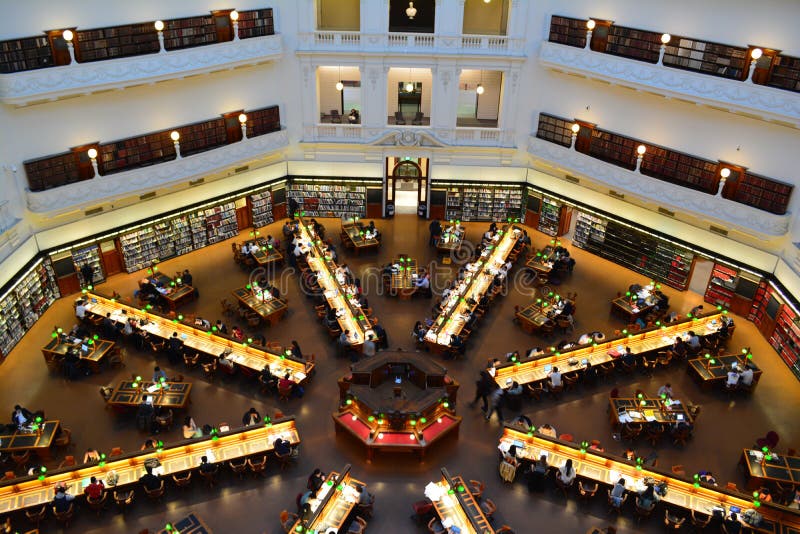 Library study area editorial photography. Image of city - 55551327