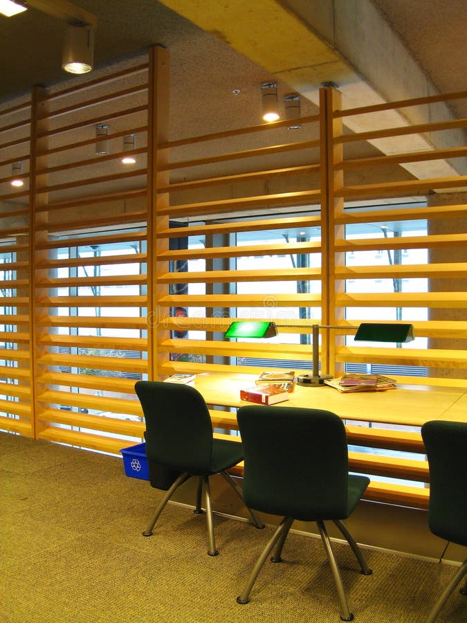 Library study desk stock image. Image of student, study - 1591253