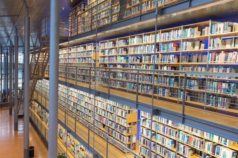 TU Delft Library 2 stock image. Image of modern, delft - 223051