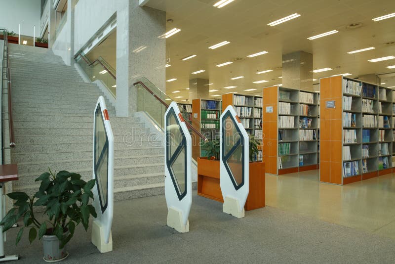 The library stock image. Image of growing, desk, modern - 82909831