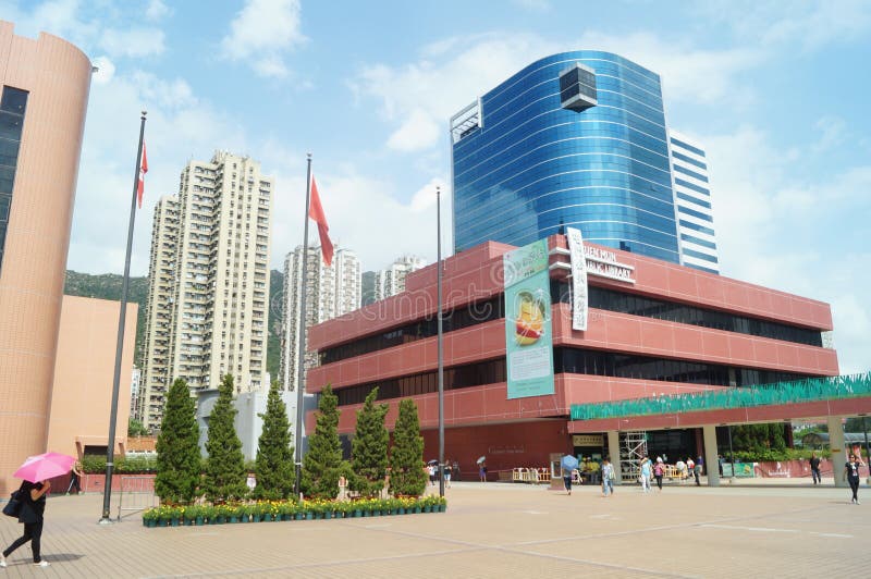 The Library in Tuen Mun, Hongkong Editorial Photo - Image of background ...