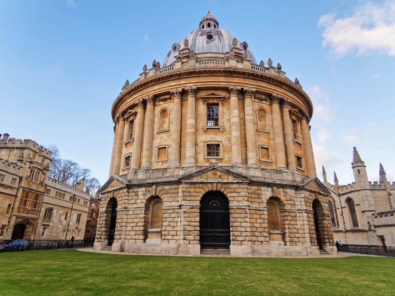 The Library at the University of Oxford, Bodleian Library. Stock Image ...