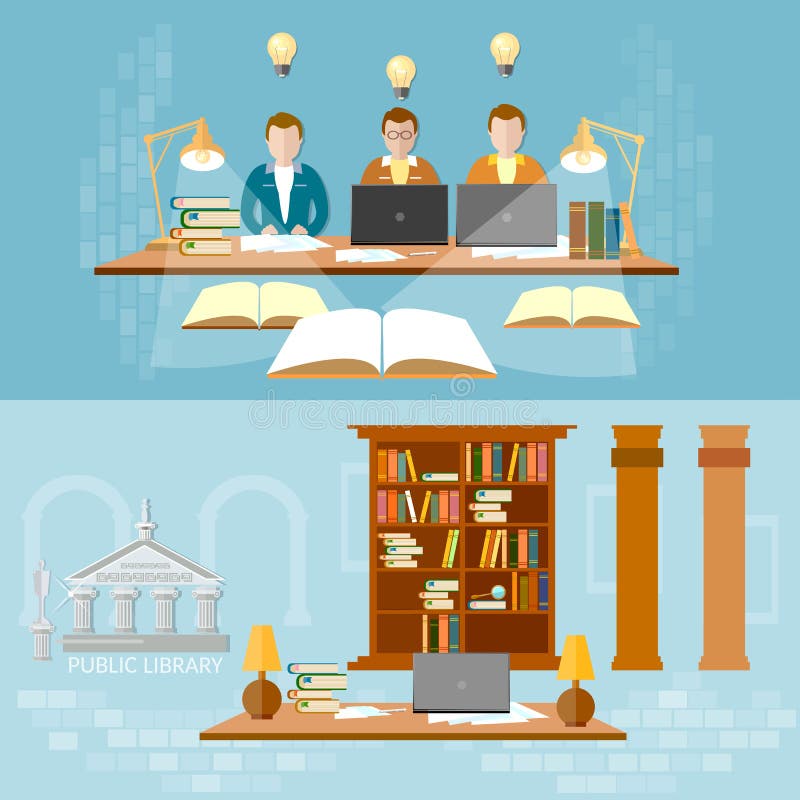 Library Banner Stock Illustrations – 31,342 Library Banner Stock ...