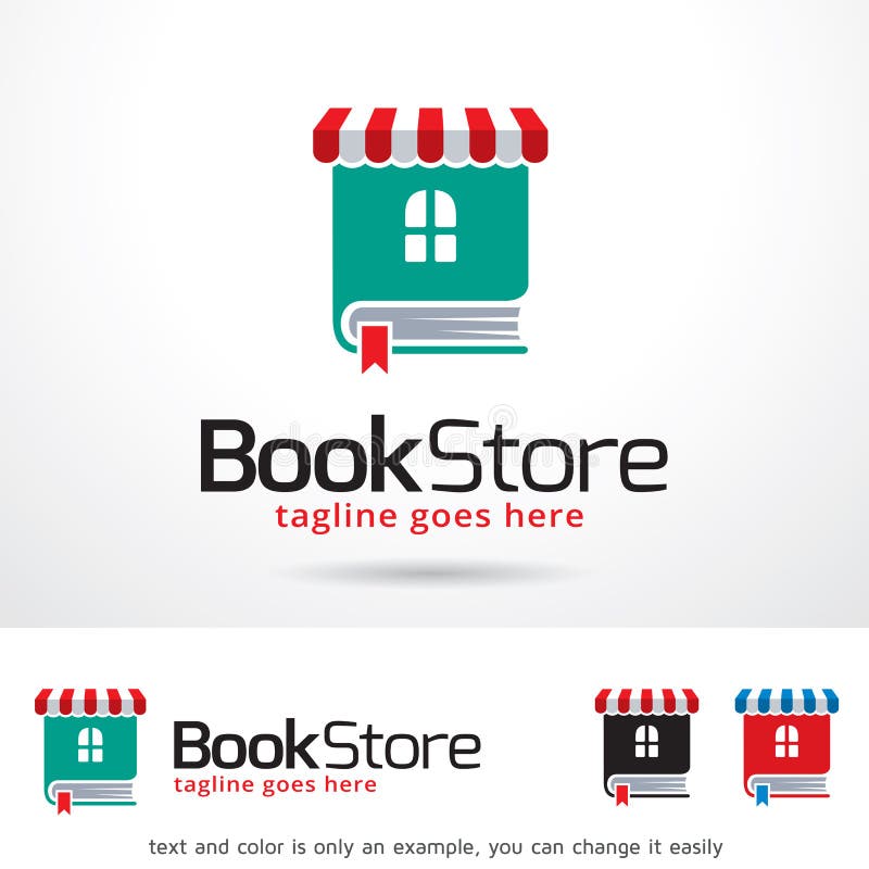 Librería Logo Template Design Vector Ilustración del Vector ...