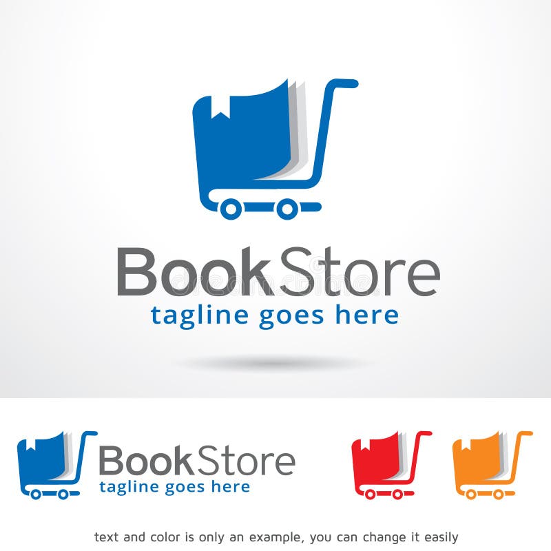 Sistema De Los Logotipos Para La Librería Ilustración del Vector ...