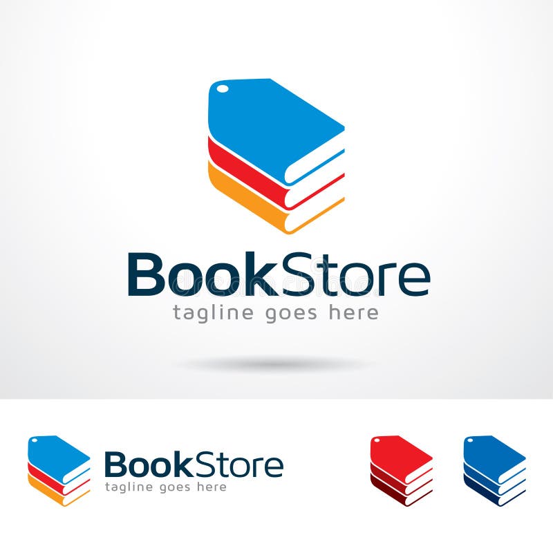 Librería Logo Template Design Vector Ilustración del Vector ...