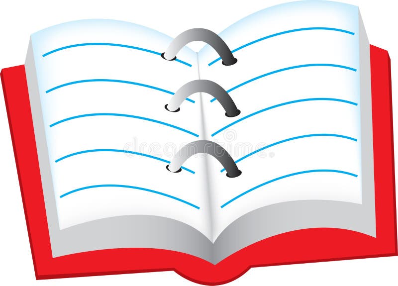 Libreta stock de ilustración. Ilustración de camino, libro - 6974017