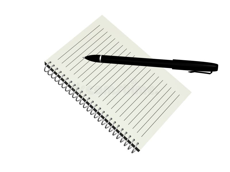 Libreta abierta ilustración del vector. Ilustración de papel - 15436286