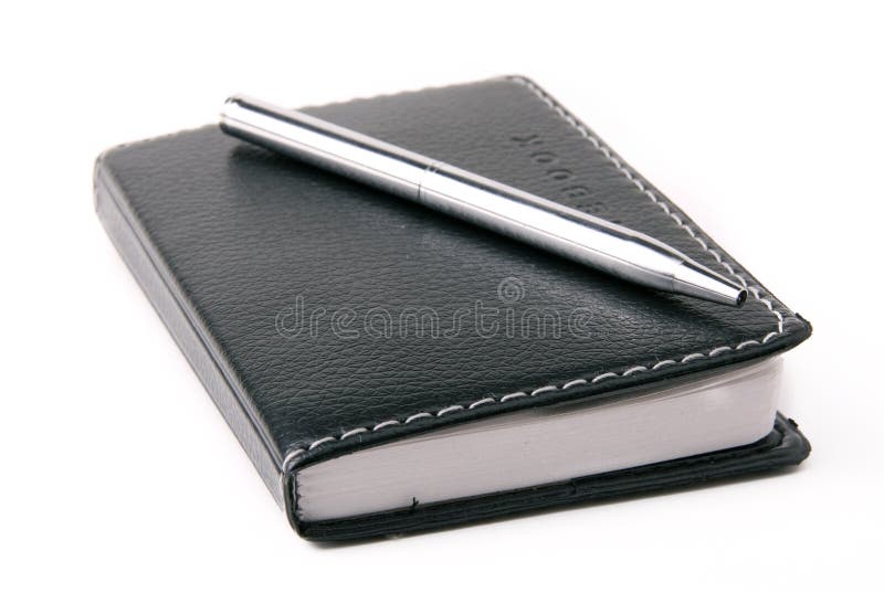 Libreta con la pluma foto de archivo. Imagen de cuaderno - 7936070