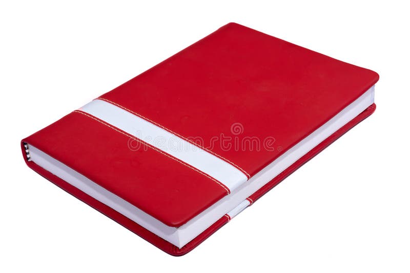 Libreta De Papel Cerrada Roja Imagen de archivo - Imagen de diario ...