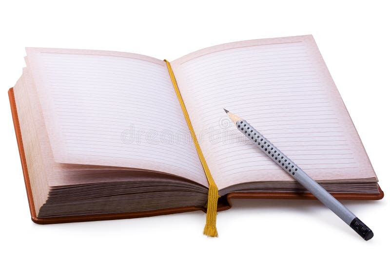 Libreta y lápiz foto de archivo. Imagen de planificador - 22128044