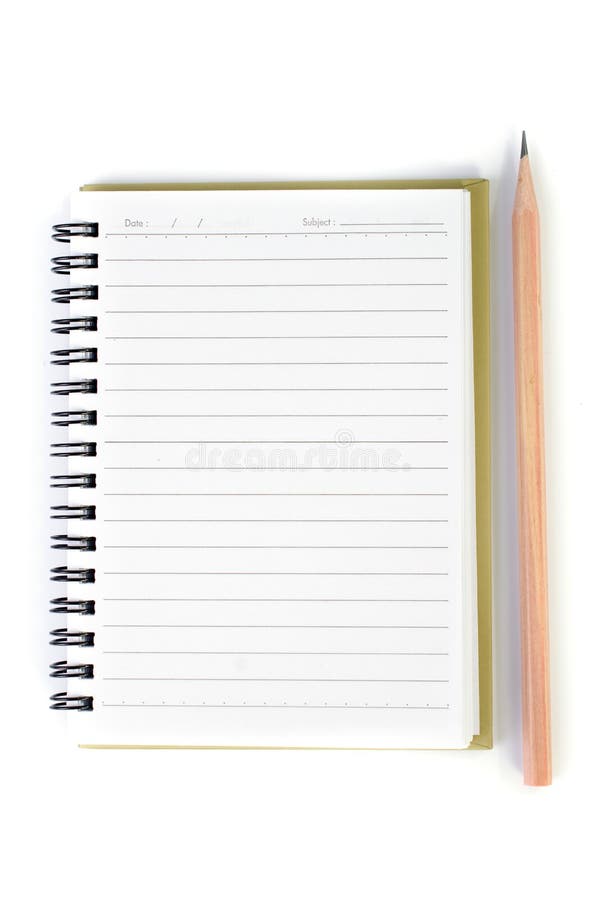 Libreta y lápiz foto de archivo. Imagen de accesorio - 37920906