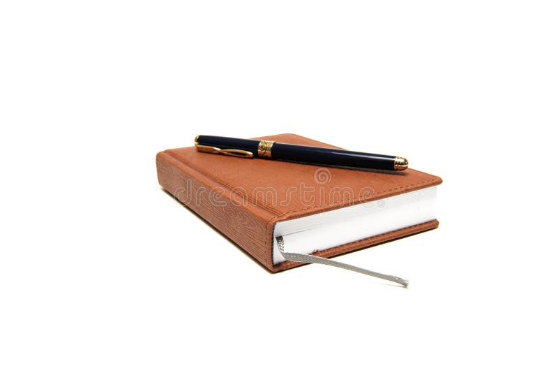 Libreta y pluma foto de archivo. Imagen de plumas, agenda - 44153934