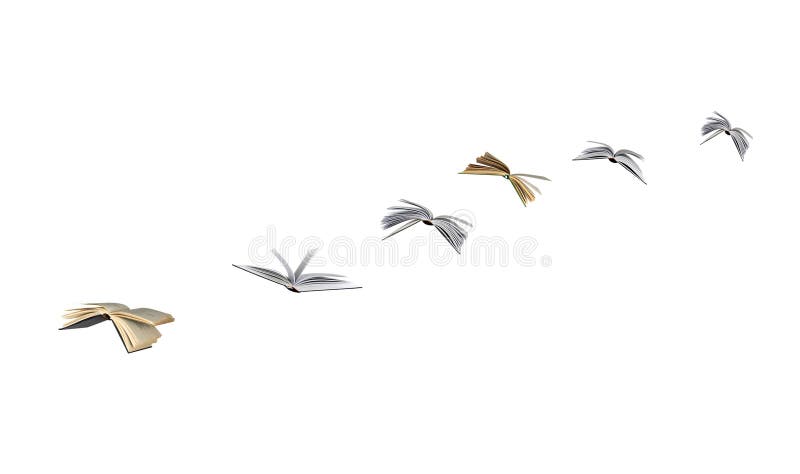 Libri Che Volano Dalle Mani Fotografia Stock - Immagine di formazione ...