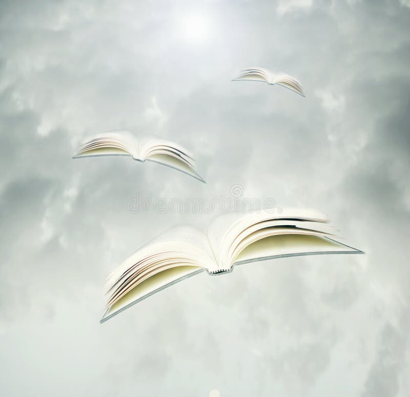 Libri in volo fotografia stock. Immagine di creatività - 28196010