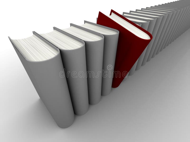 Libro 3D stock de ilustración. Ilustración de idea, manual - 8738209