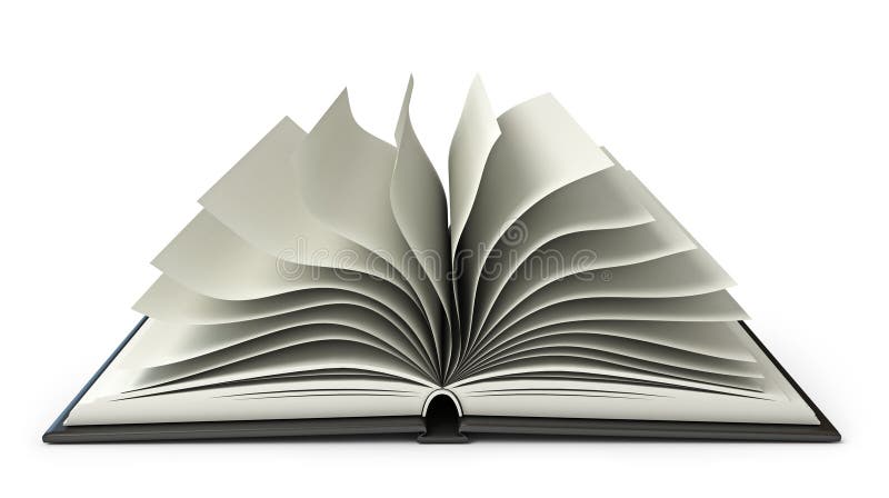 Libro abierto grande stock de ilustración. Ilustración de hardcover ...
