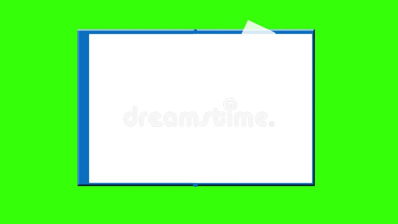 Libro Azul Abierto Animado Abre Libro 4k Alpha Greenscreen Almacen De ...