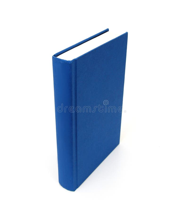 Libro Azul En Blanco Del Libro Encuadernado Imagen de archivo - Imagen ...