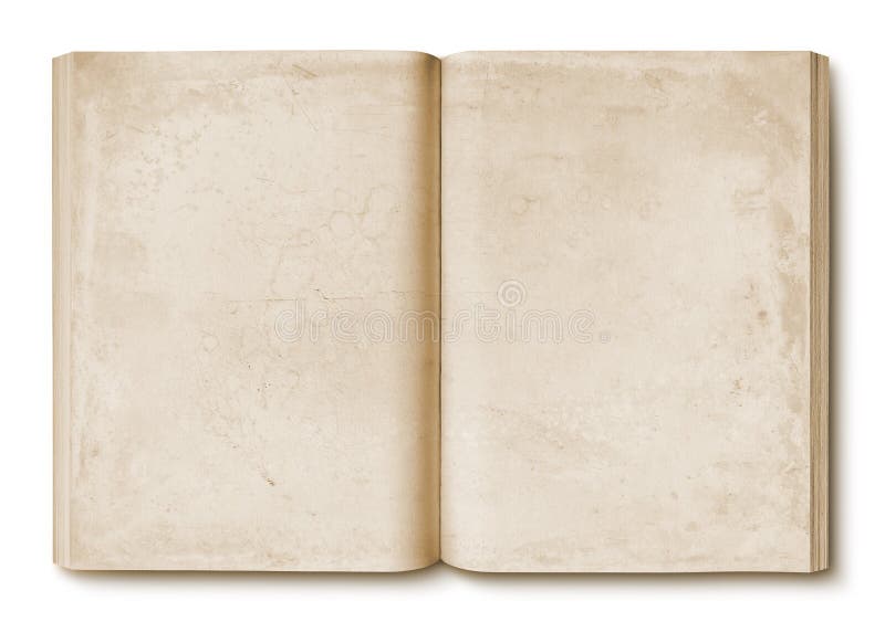 Libro Blanco Abierto Aislado En Blanco Imagen de archivo - Imagen de ...