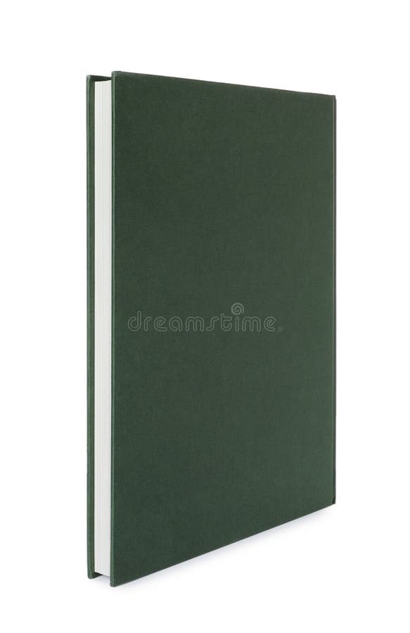 Libro Cerrado Con Cubierta Dura Verde Aislado En Blanco Foto de archivo ...