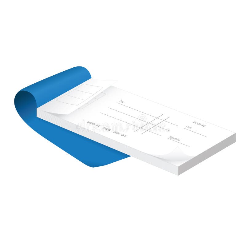 Libro De Cheque Y Un Cheque En Blanco Foto de archivo - Imagen de ...