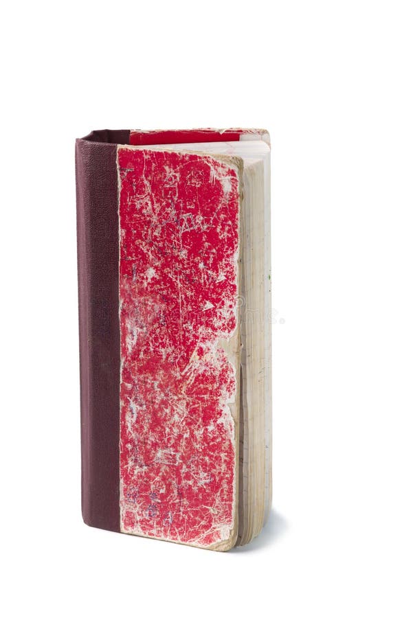 Libro De Cuentas Rojo Viejo, Aislado Foto de archivo - Imagen de ...