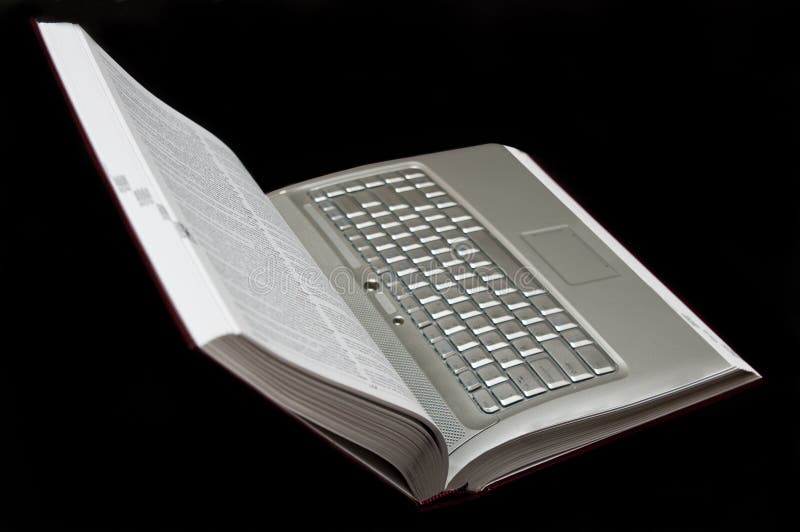 Libro De La Computadora Portátil Foto de archivo - Imagen de ...