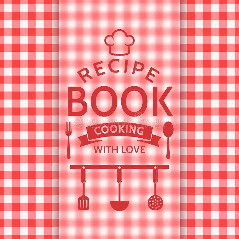 Libro De La Receta Tarjeta Del Vector Ilustración del Vector ...