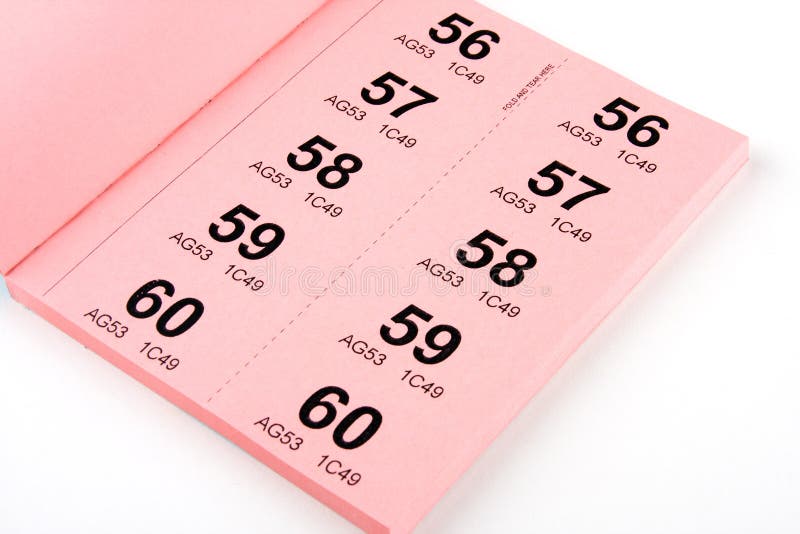 Libro De Los Boletos De La Rifa Imagen de archivo - Imagen de boleto ...