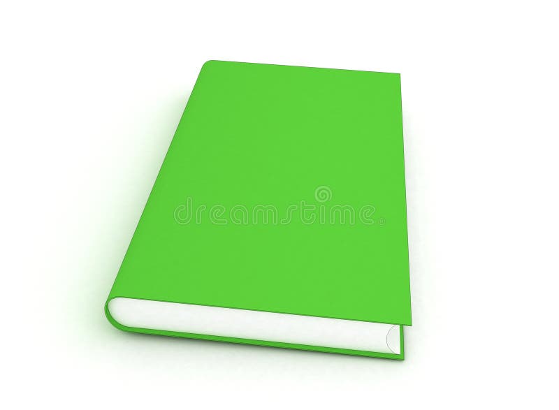 Libro del color verde 3d stock de ilustración. Ilustración de ...