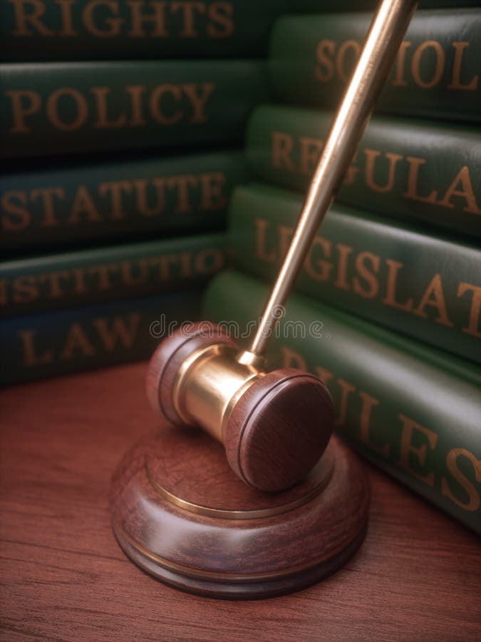 Libro Del Martillo De Los Derechos Humanos Foto de archivo - Imagen de ...