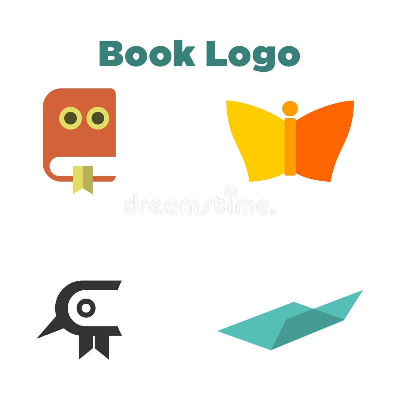 Modello di Logo per Libri illustrazione vettoriale. Illustrazione di ...
