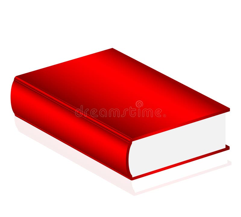 Libro rojo ilustración del vector. Ilustración de rojo - 25100776