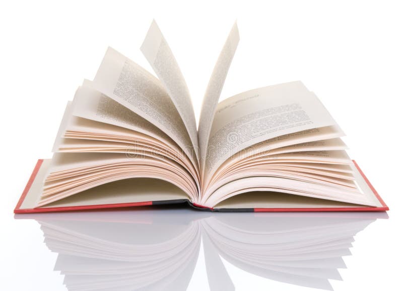 Libro Rosso Con Pagine Aperte Immagine Stock - Immagine di sfondo ...