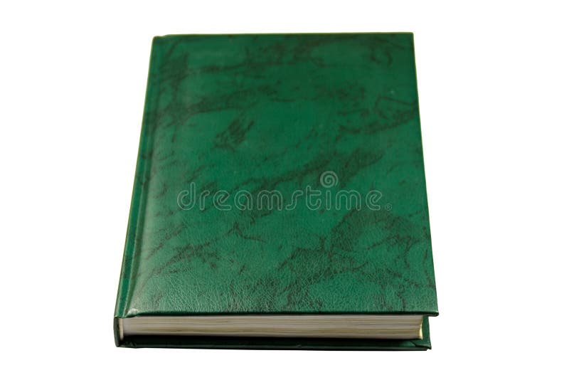 Libro Verde Cerrado Isolared En Blanco Foto de archivo - Imagen de ...