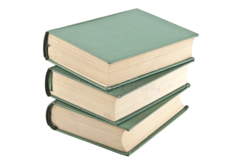Libro Verde Viejo Aislado En Blanco Imagen de archivo - Imagen de ...